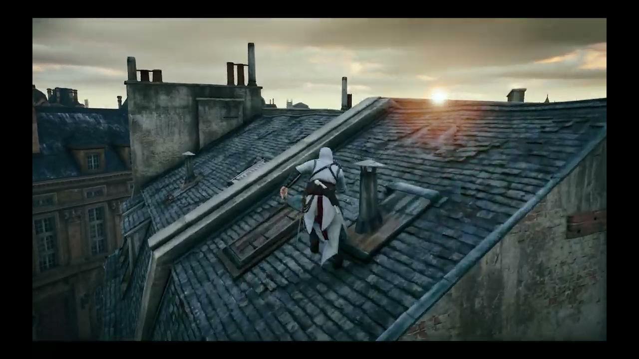 Freerunning into the sunset - Assassin's creed Unity parkour - YouTube