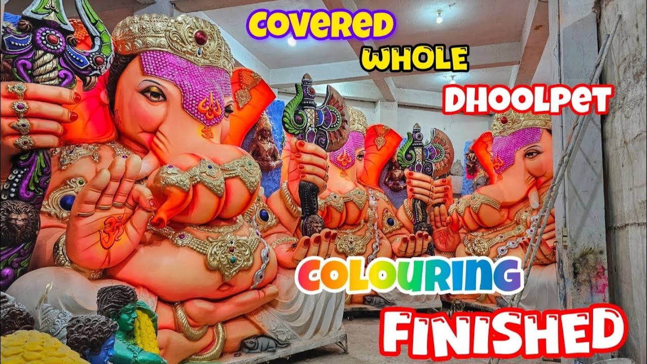 All dhoolpet ganesh idols covered in one video | dhoolpet ganesh 2024 ...