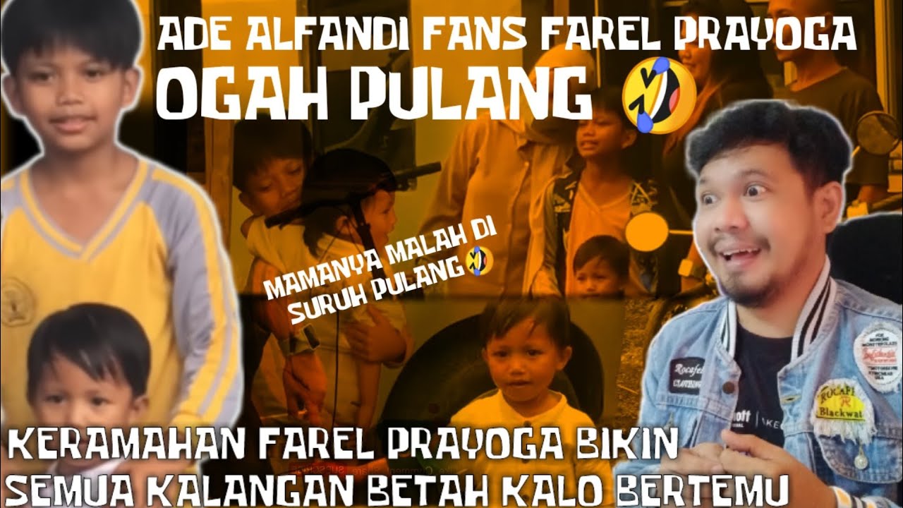SO SWEET BANGET SIFAT FAREL GENDONG ADE ALFANDI FANSNYA | UJANG HALU ...