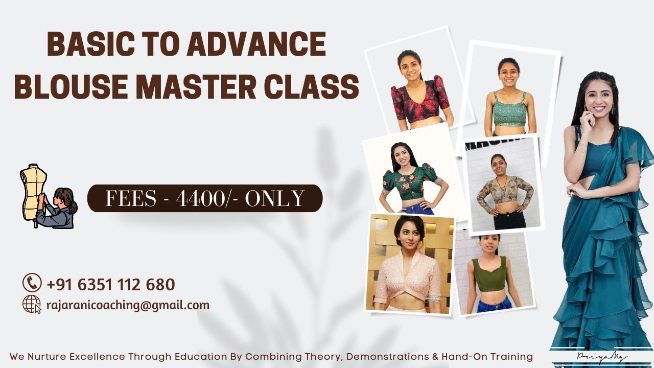 Basic to Advance Blouse Master Class | cutting | stitching - YouTube