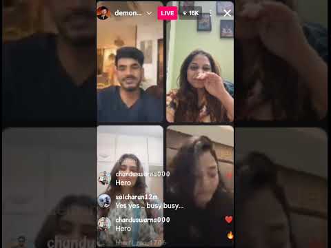 Demon Pavan Instagram Live #jiohotstartelugu #demonpavan #dammusrija #priya #duvyavelamuri #viral