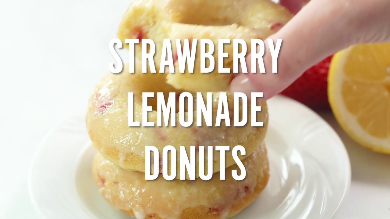 Strawberry Lemonade Donuts - YouTube