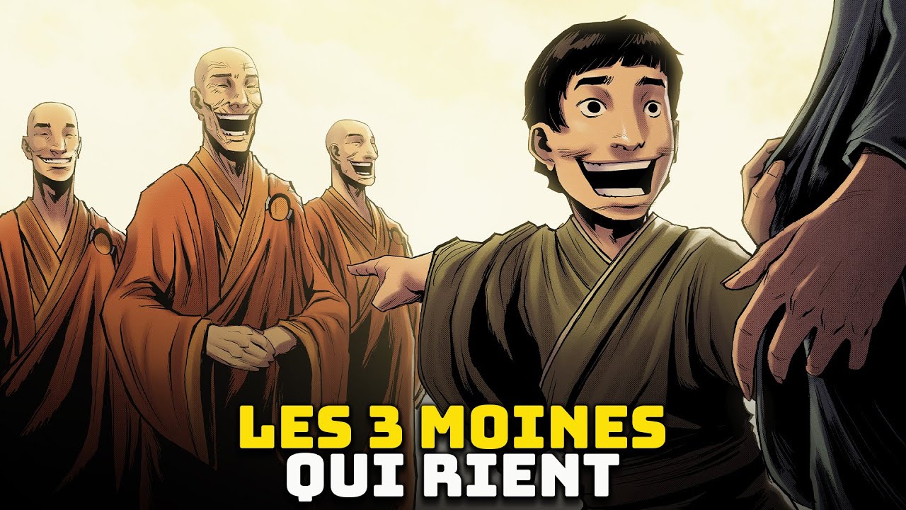 Les Trois Moines Rieurs - Fables Chinoises - YouTube