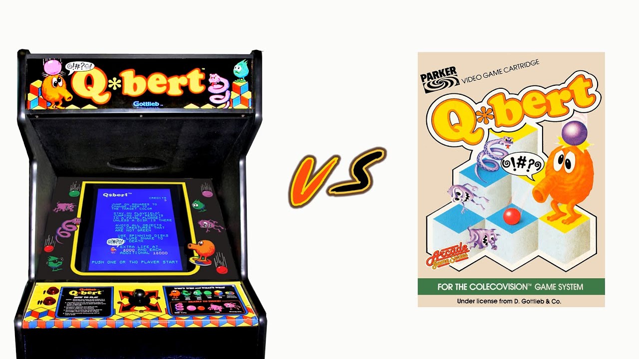 Q*bert Game Comparison: Arcade vs ColecoVision - YouTube