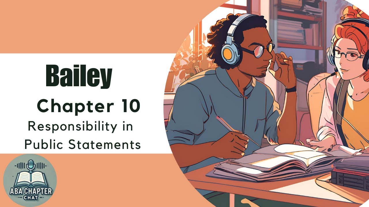 ABA Chapter Chat: Ethics for Behavior Analysts Ch. 10 | Responsibility ...