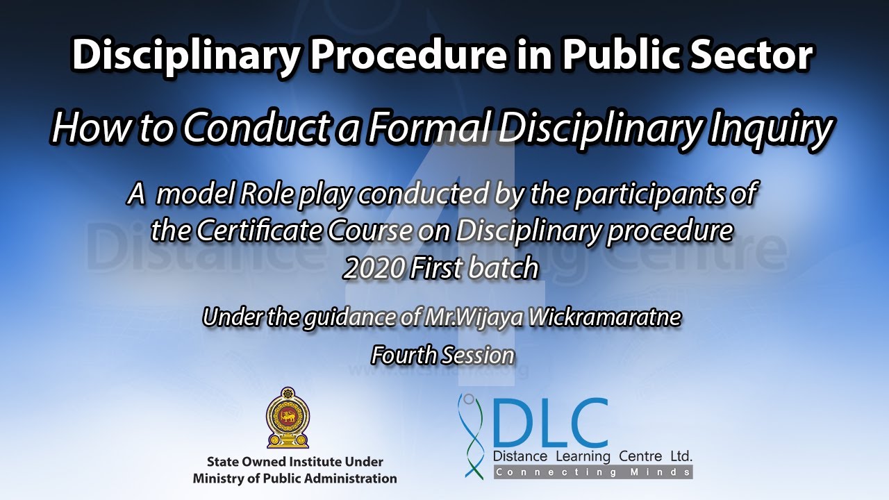 Formal Disciplinary Inquiry Role formal-disciplinary-inquiry-role