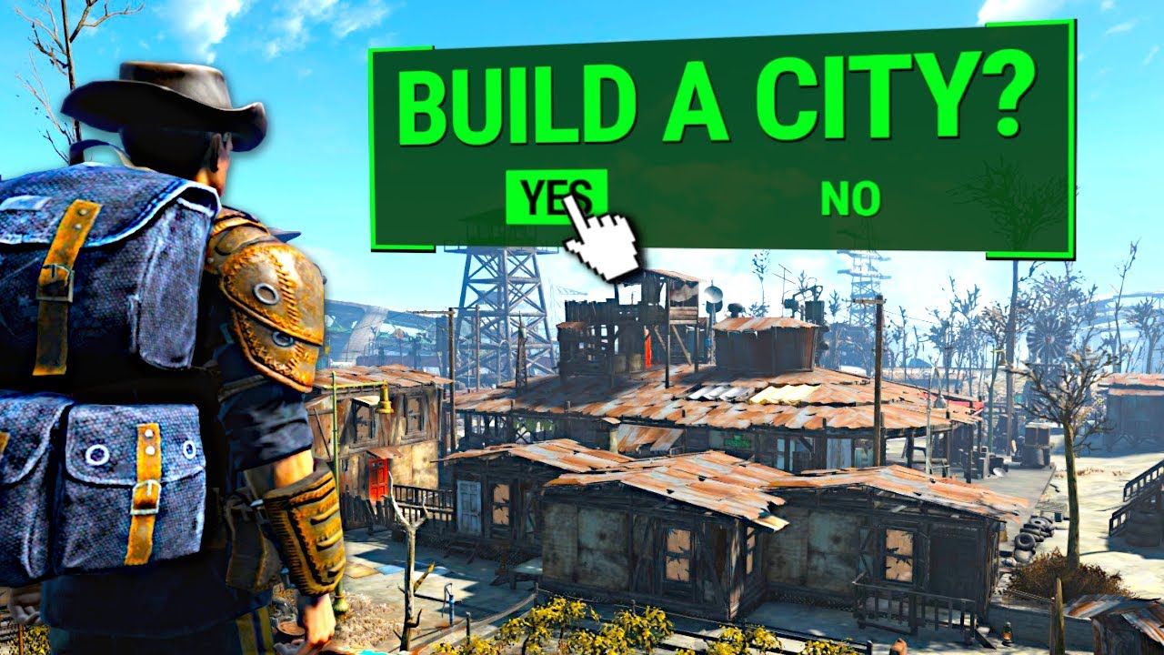 Building a Settlement City in Fallout 4 Survival Mode - YouTube