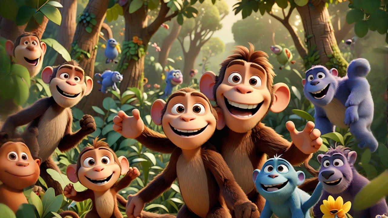 Max Monkey Opens a Gift | Fun Counting and Surprise Song for Kids ...