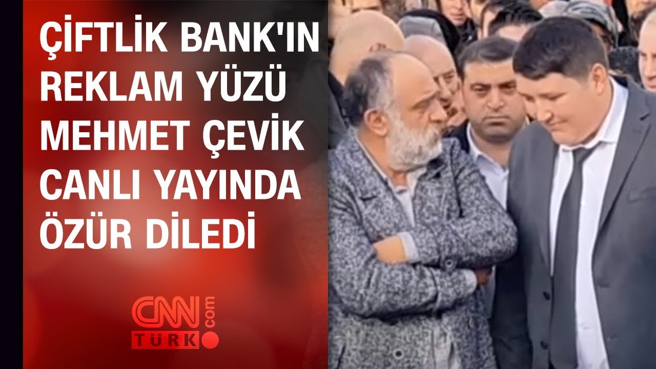 Çiftlik Bank'ın reklam yüzü Mehmet Çevik canlı yayında özür diledi ...