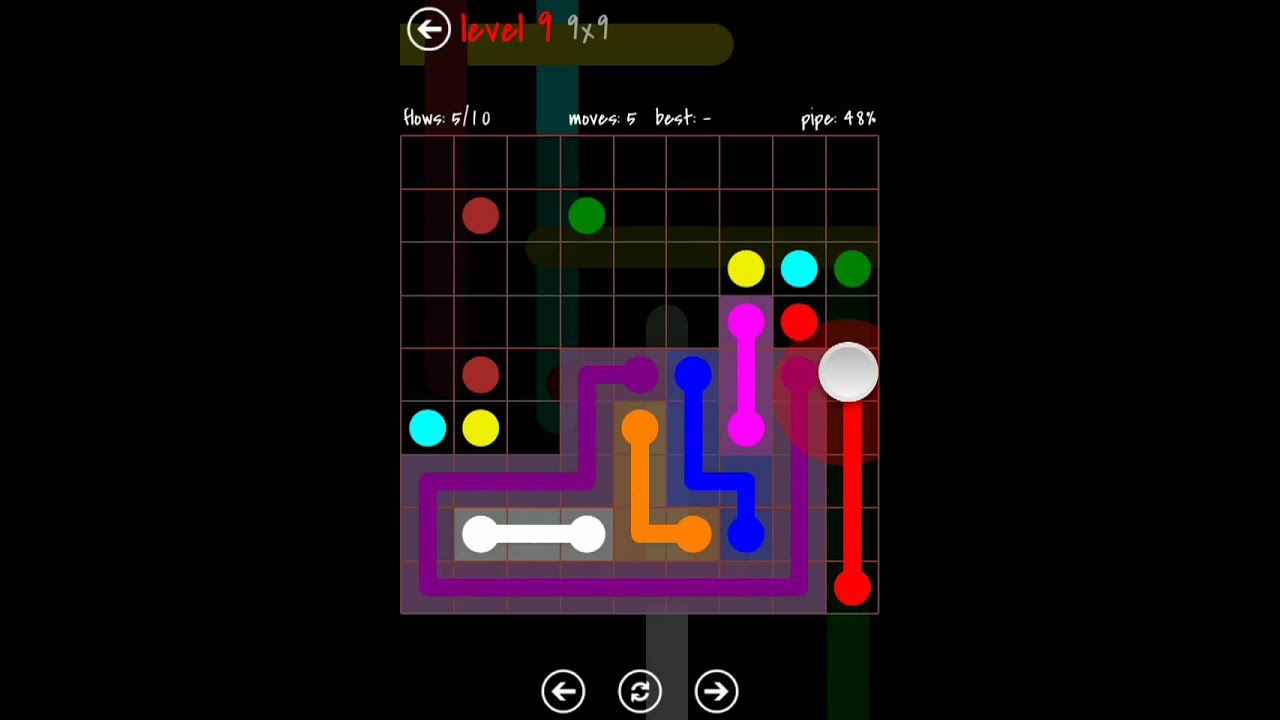 Flow Free - 9X9 Mania Walkthrough - Level 9 - YouTube