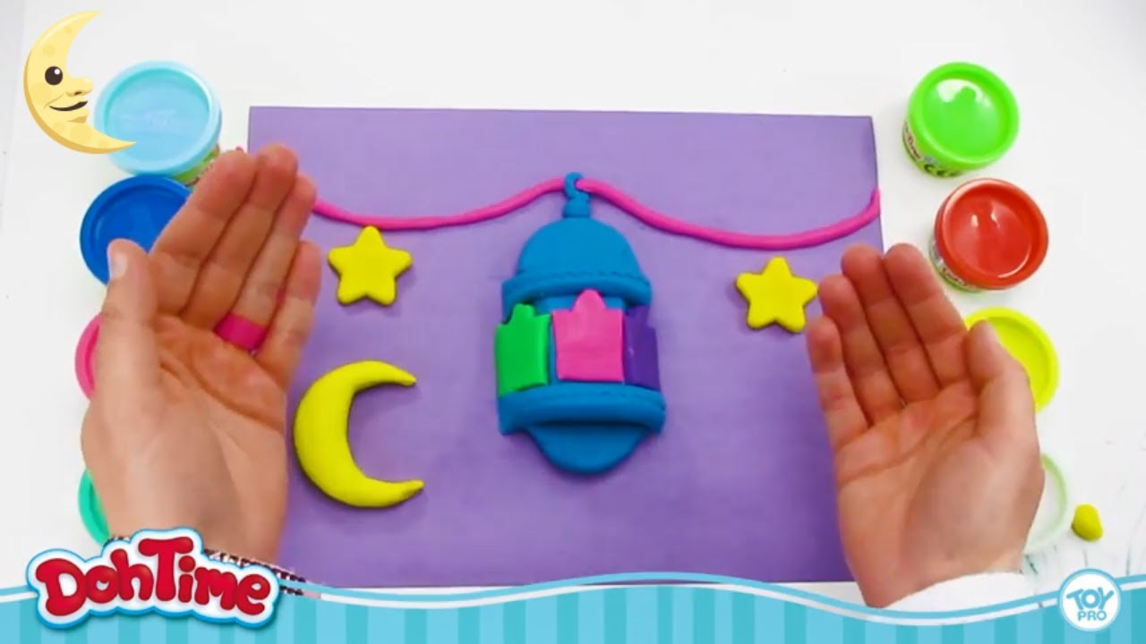 DohTime How to Make Ramadan lantern with Clay |فانوس رمضان - YouTube