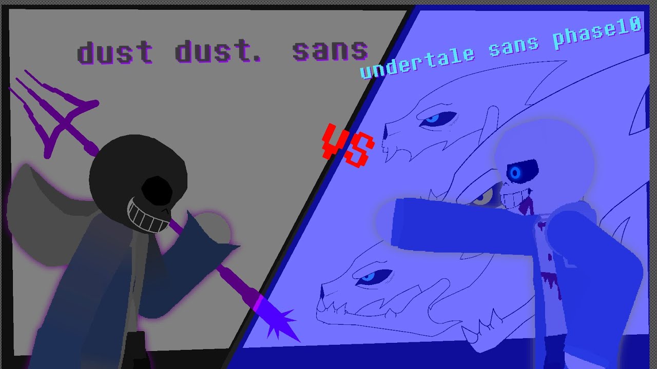 Stick Nodes undertale (dust, dust, sans vs (undertale, sans) - YouTube