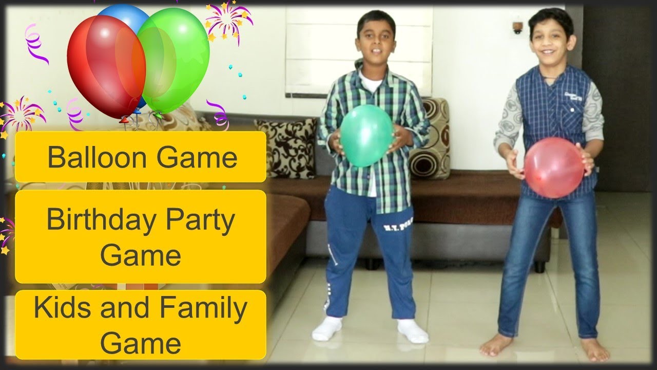 Balloon game for kids | Party game for Kids | Birthday Party game for ...