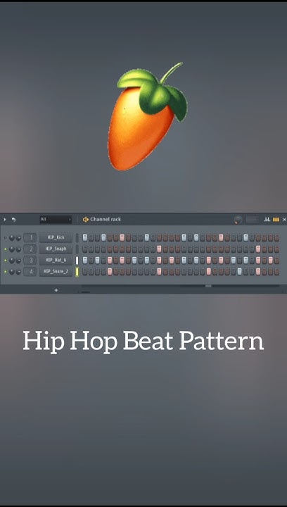 How To Make Hip Hop Beat Drums Pattern In FL Studio ♥️ #shorts #tutorial - YouTube