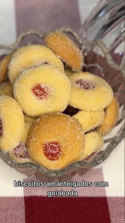 Biscoito amanteigado com goiabada. Receita completa dessa delícia # ...