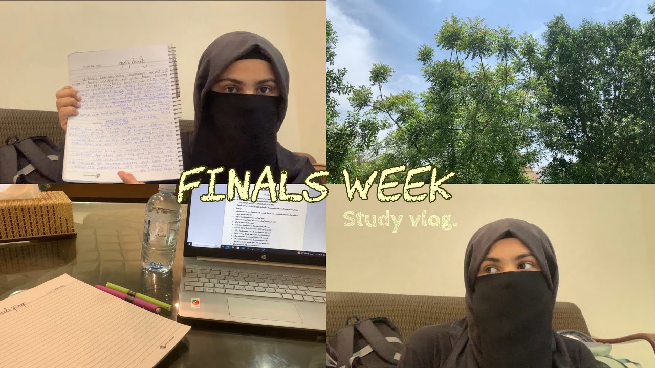 Finals week/study vlog.🌿 ( no music ) - YouTube