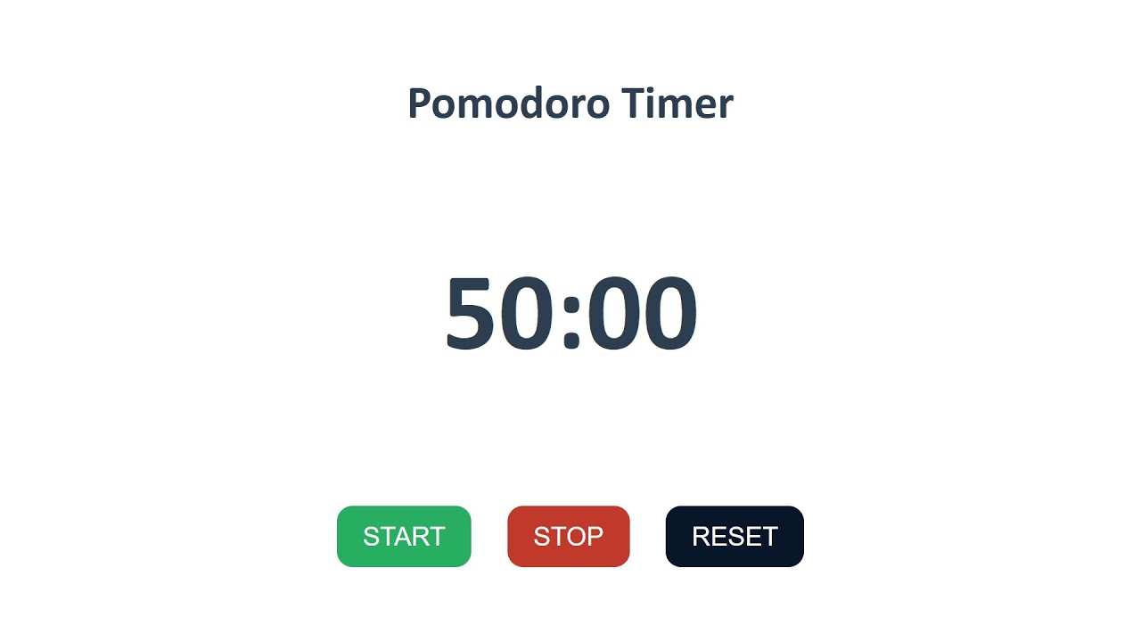 How To Create A Pomodoro Timer Using Htmlcss And Javascript 馃殌 Adel 1191