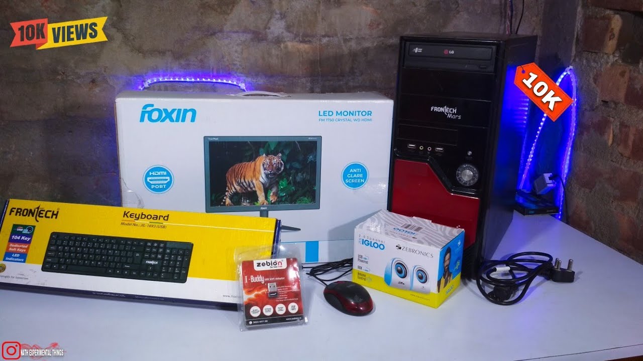 New Pc Unboxing||YouTube Setup Tour||🔥🔥🔥||Under 10k||New Pc Unboxing ...