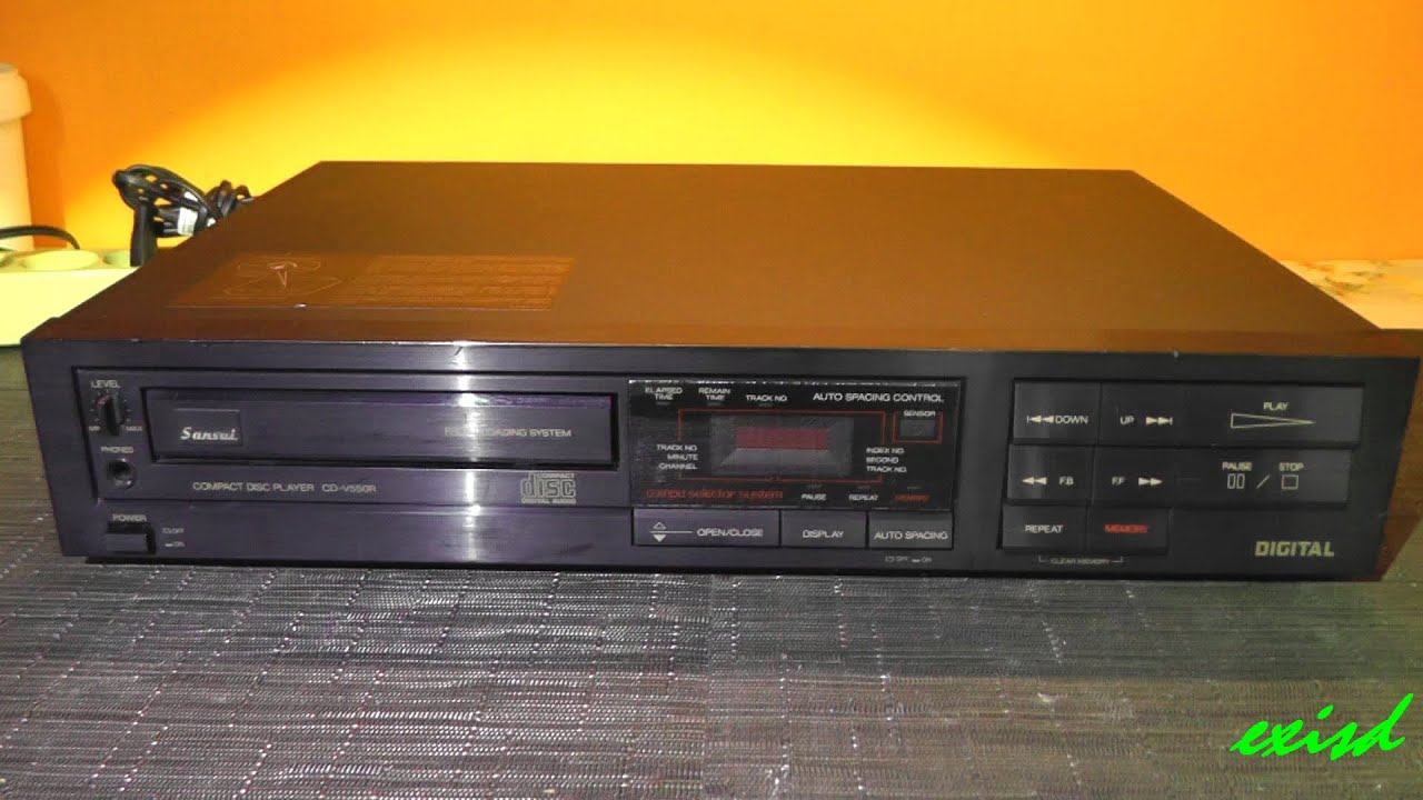 Sansui CD-V550R compact disc player - YouTube