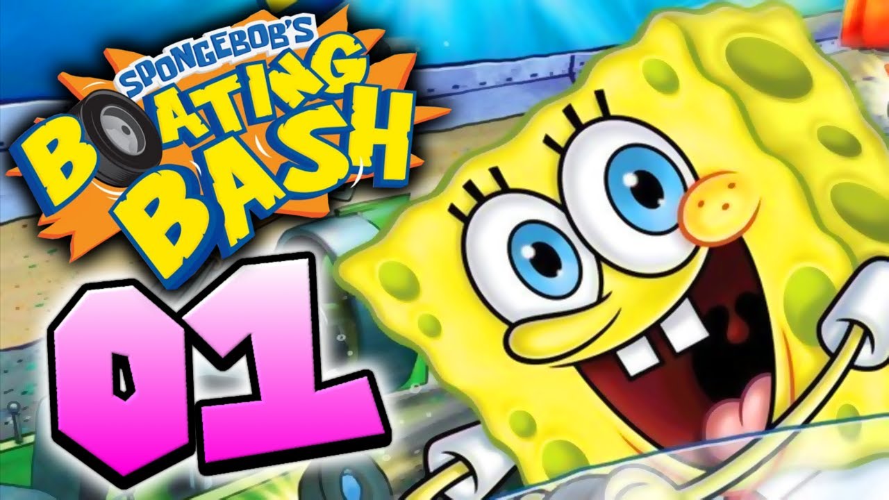 SpongeBob's Boating Bash (Wii) Walkthrough PART 1 - Tutorial + D Lesson ...