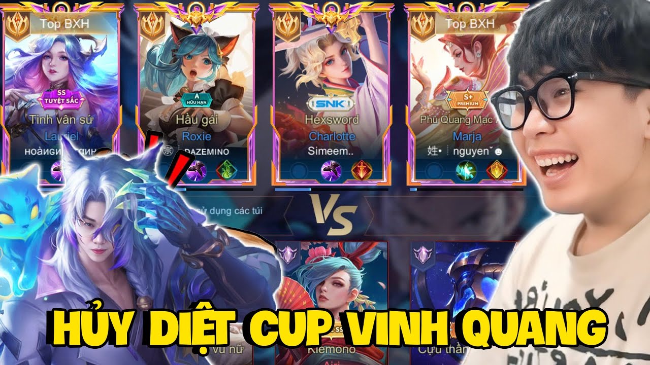VUX HỦY DIỆT CUP VINH QUANG TRONG 20 PHÚT VỚI BIỆT ĐỘI TOP 1 LIÊN QUÂN ...