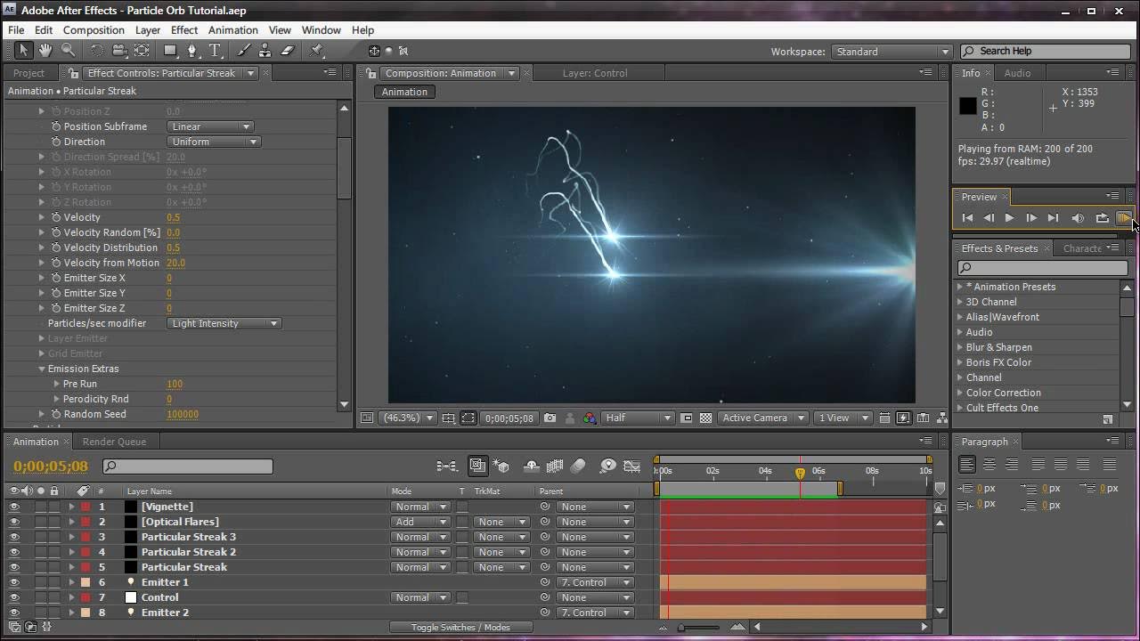AE: Particle Orb Tutorial - YouTube