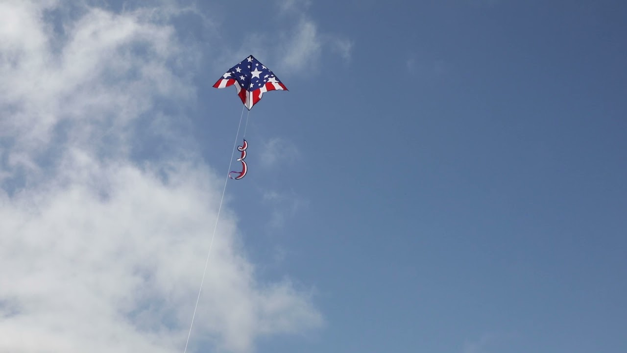USA Patriotic Star Delta Kite | Available at KiteGarden.com - YouTube