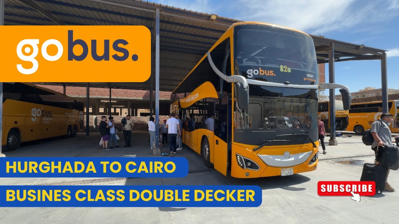 Review Business Class Double Decker Go Bus Egypt - YouTube