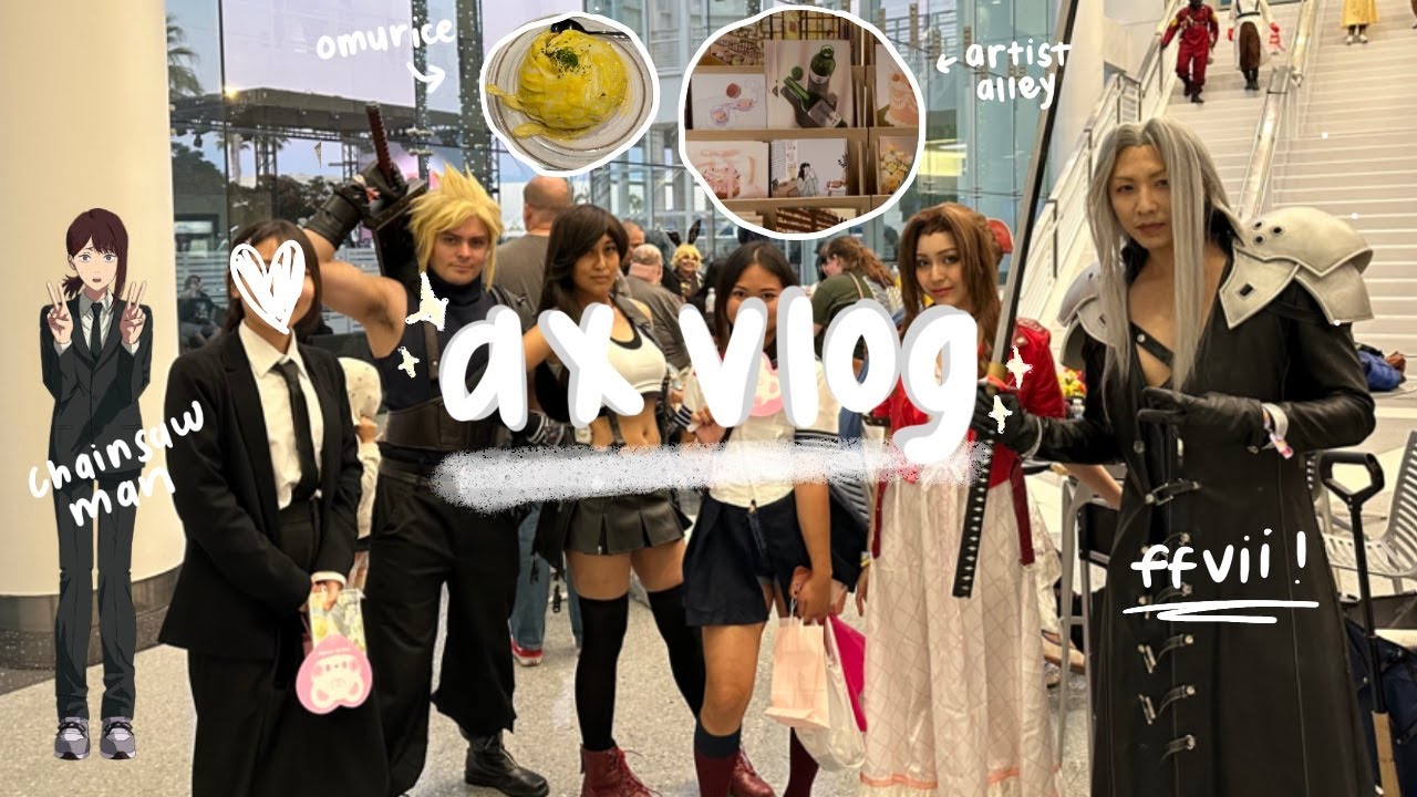 AX Chibi Vlog Day 2 | Artist alley, cosplaying, merch booths, slice of ...