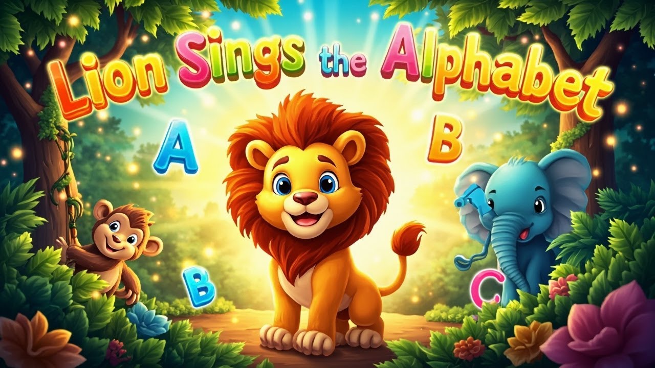 Lion Sings the Alphabet | Fun Kids Song | Baby Sing Cheer - YouTube