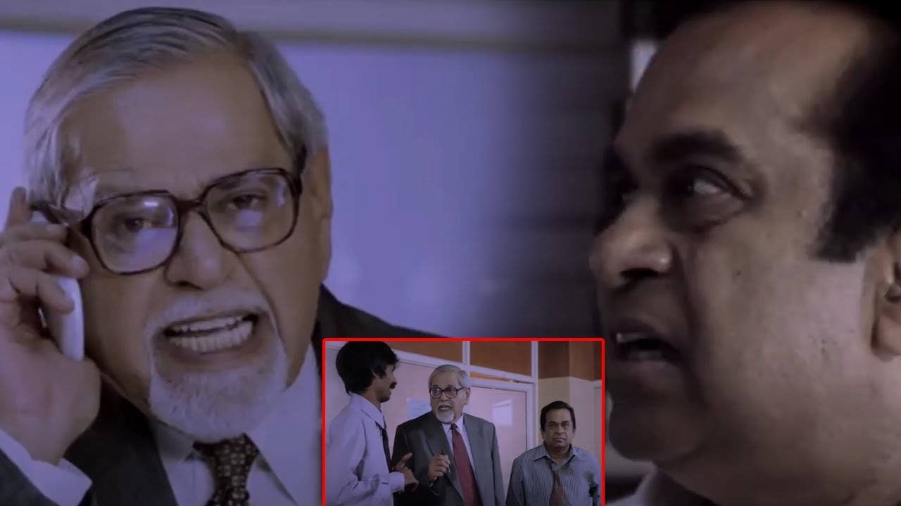 Shankar Melkote Scolding Brahmanandam In Front Of Dhanraj || Jaffa ...