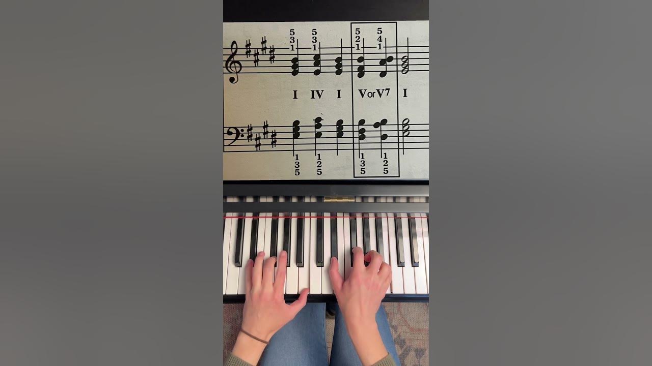E Major I IV V7 chord progression on piano #Shorts - YouTube