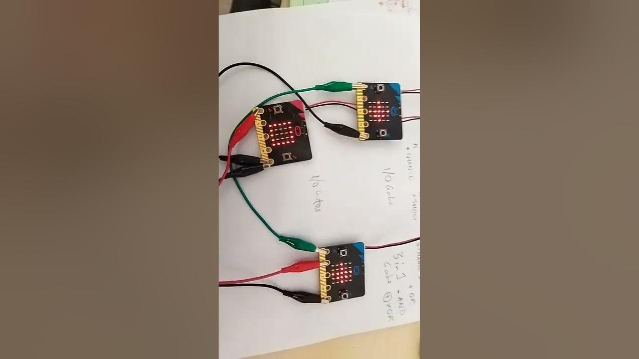 Logic Gate simulation using Microbits - YouTube