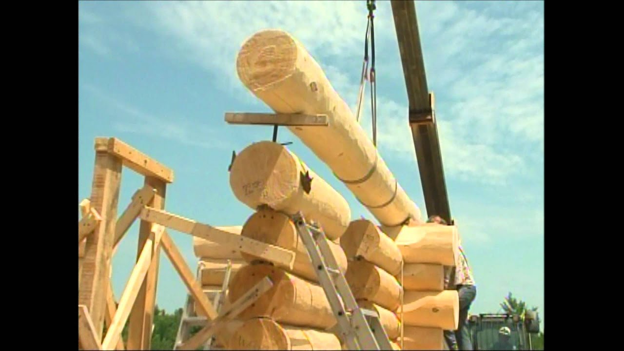 How to build a log home - John DeVries, Tweed, ONT - YouTube