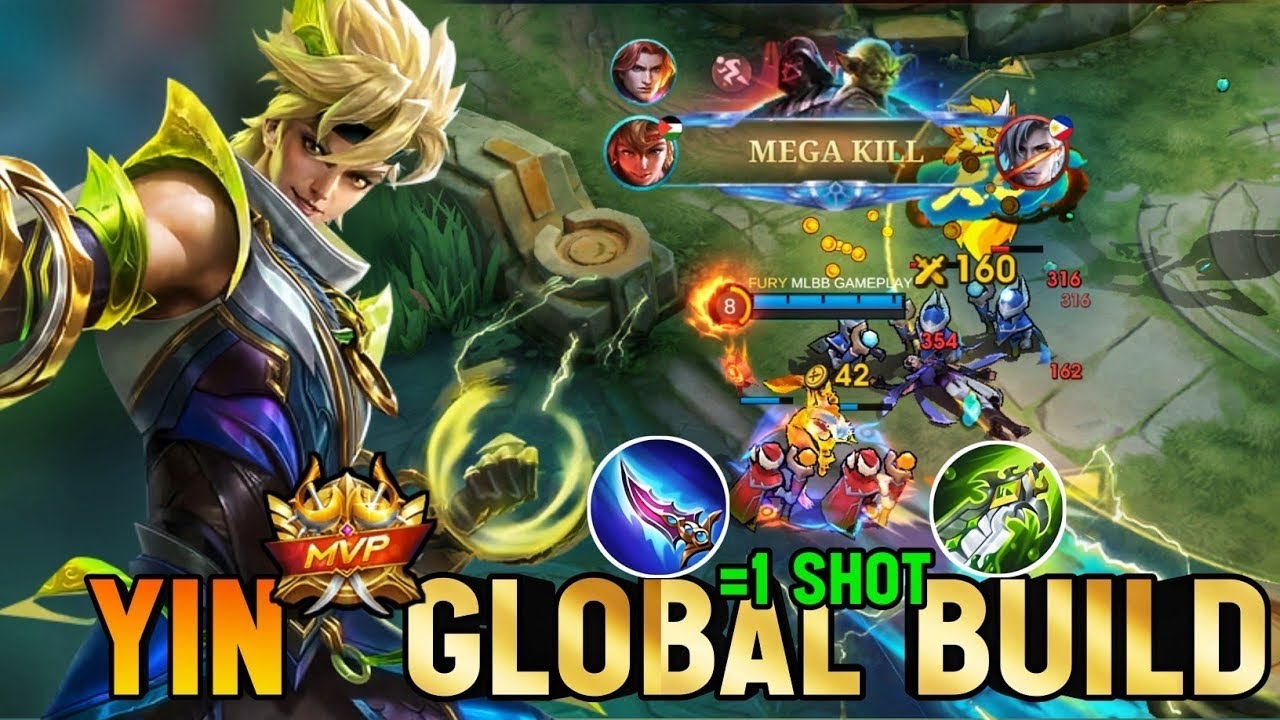 YIN PERFECT BUILD FOR ONE SHOT BRUTAL DAMAGE🔥(try this) | YIN BEST ...