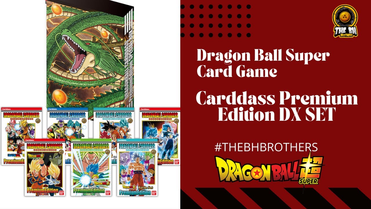 Dragon Ball Super Card Game, Carddass Premium Edition DX SET - YouTube