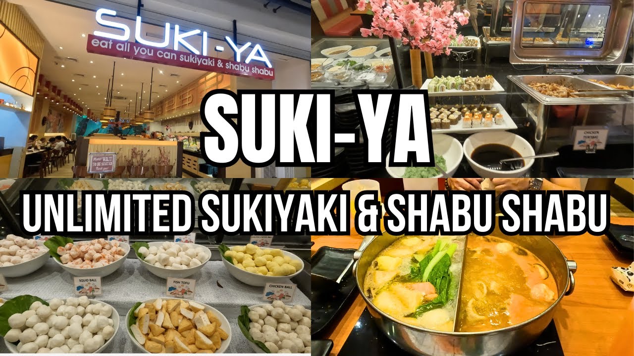 Food Tour: SUKI-YA EAT ALL YOU CAN Sukiyaki and Shabu Shabu Ayala Malls Manila Bay - YouTube