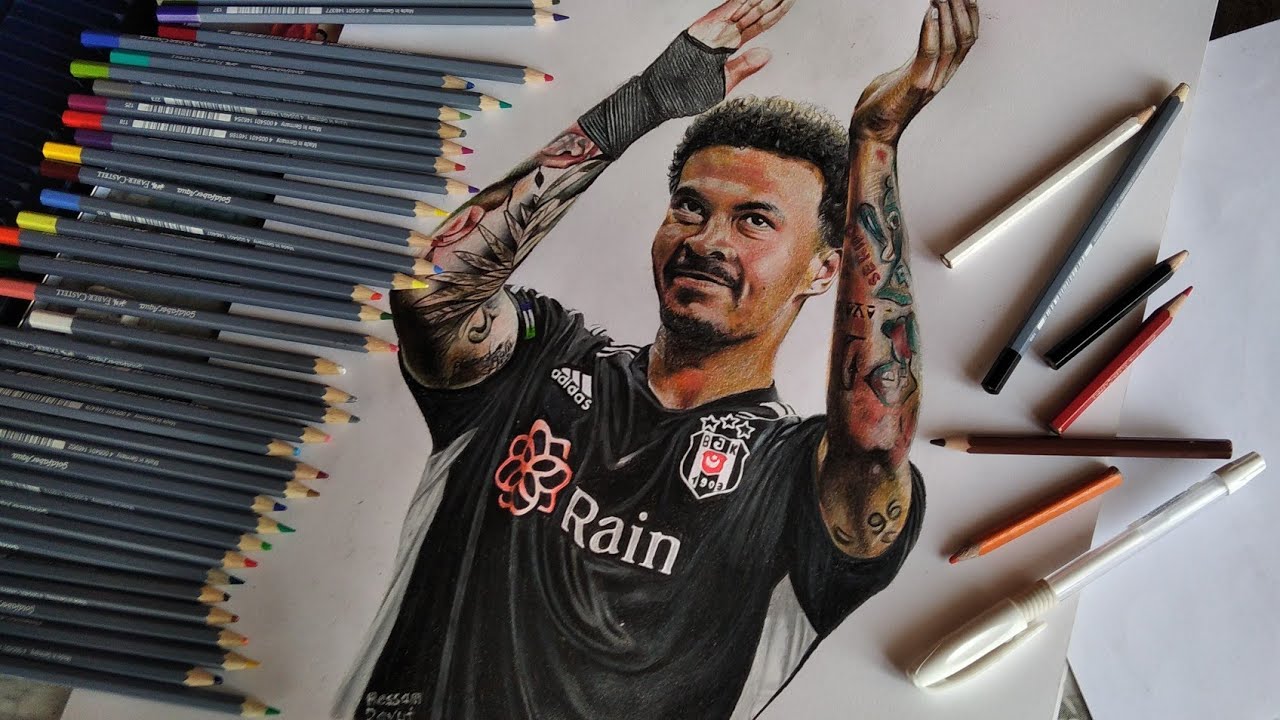 Dele Alli Çizimi. 🏻/{Drawing Dele Alli (2022)⚽ } - YouTube