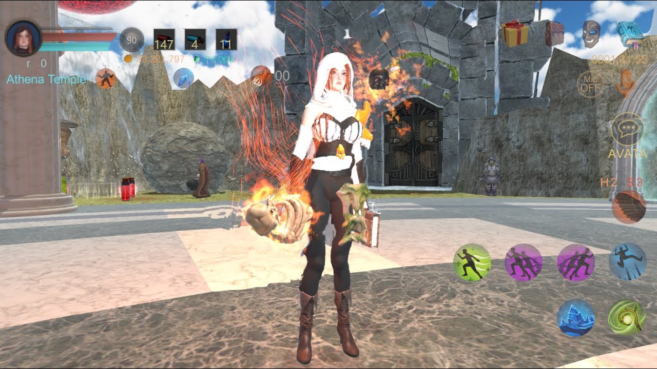 WarOfGods Athena. Using ChatGPT and Voice recognition. Open World 3D RPG game. - YouTube