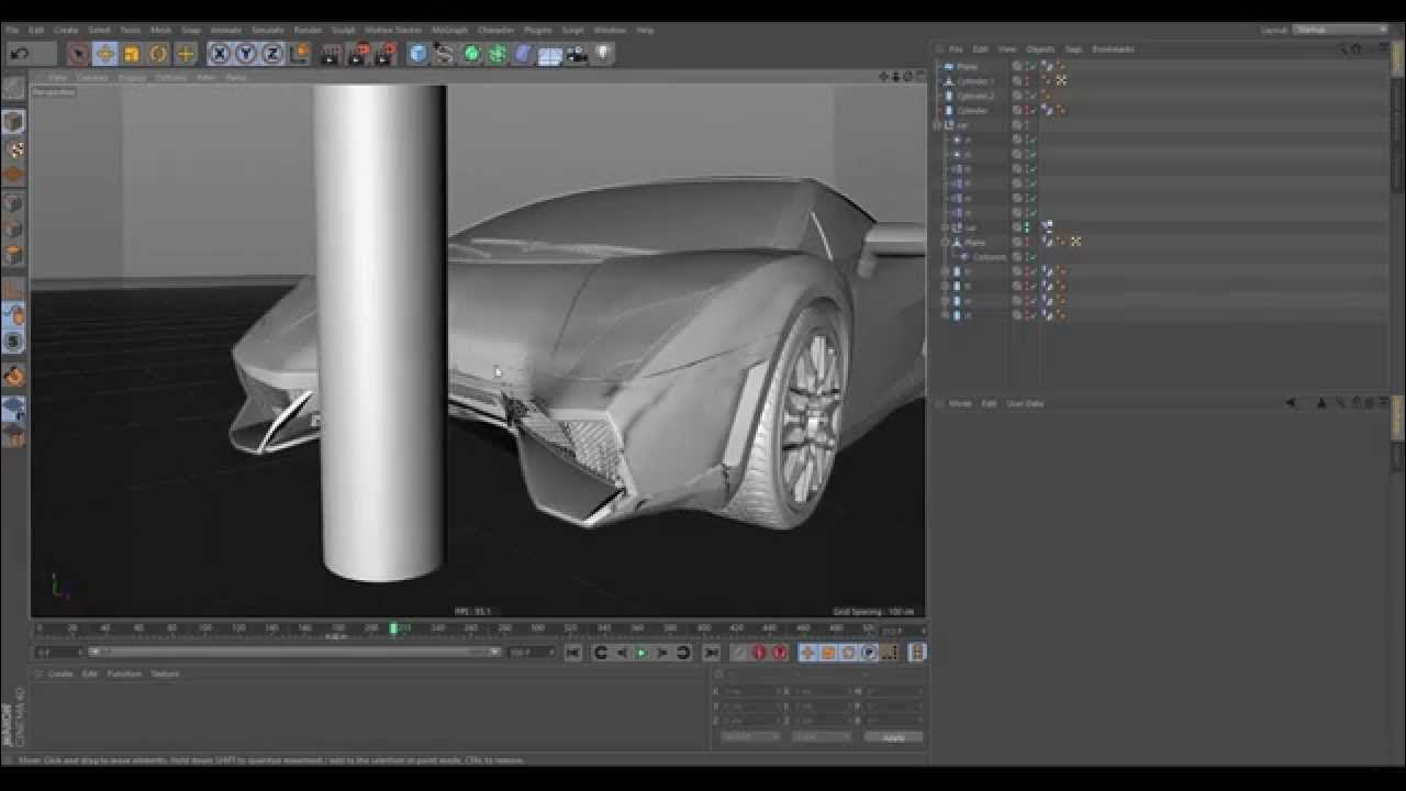 Car Crashes using Collision Deformer in CINEMA 4D - YouTube