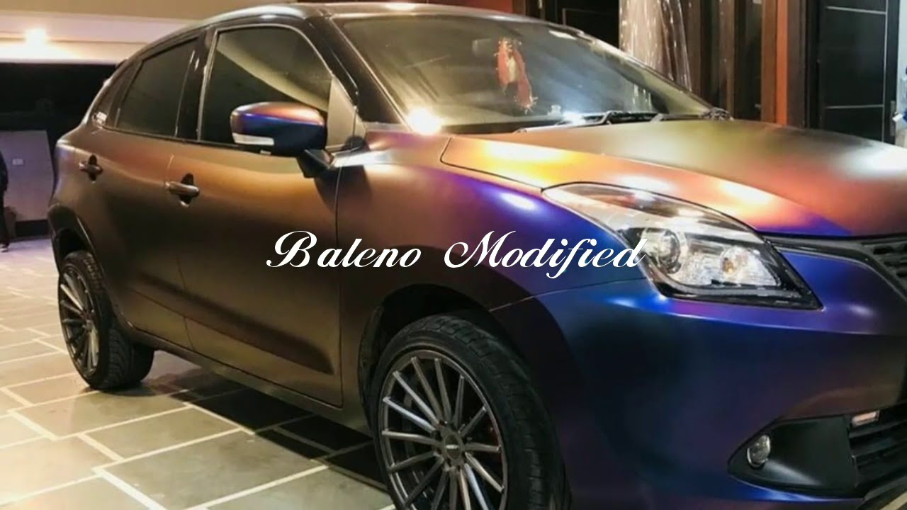 Maruti Suzuki Baleno Modified|Colour Wrap - YouTube
