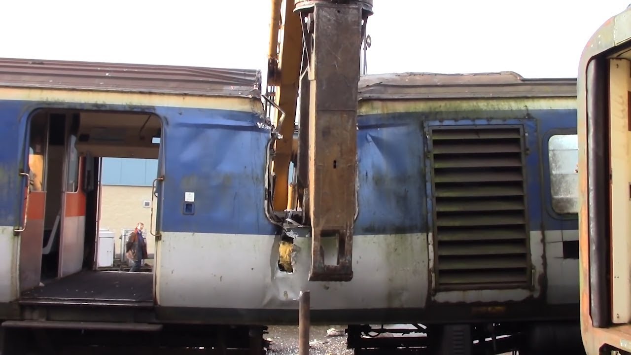 Shredding A Train For Recycling Watch As The Train Gets Cut In Half ...