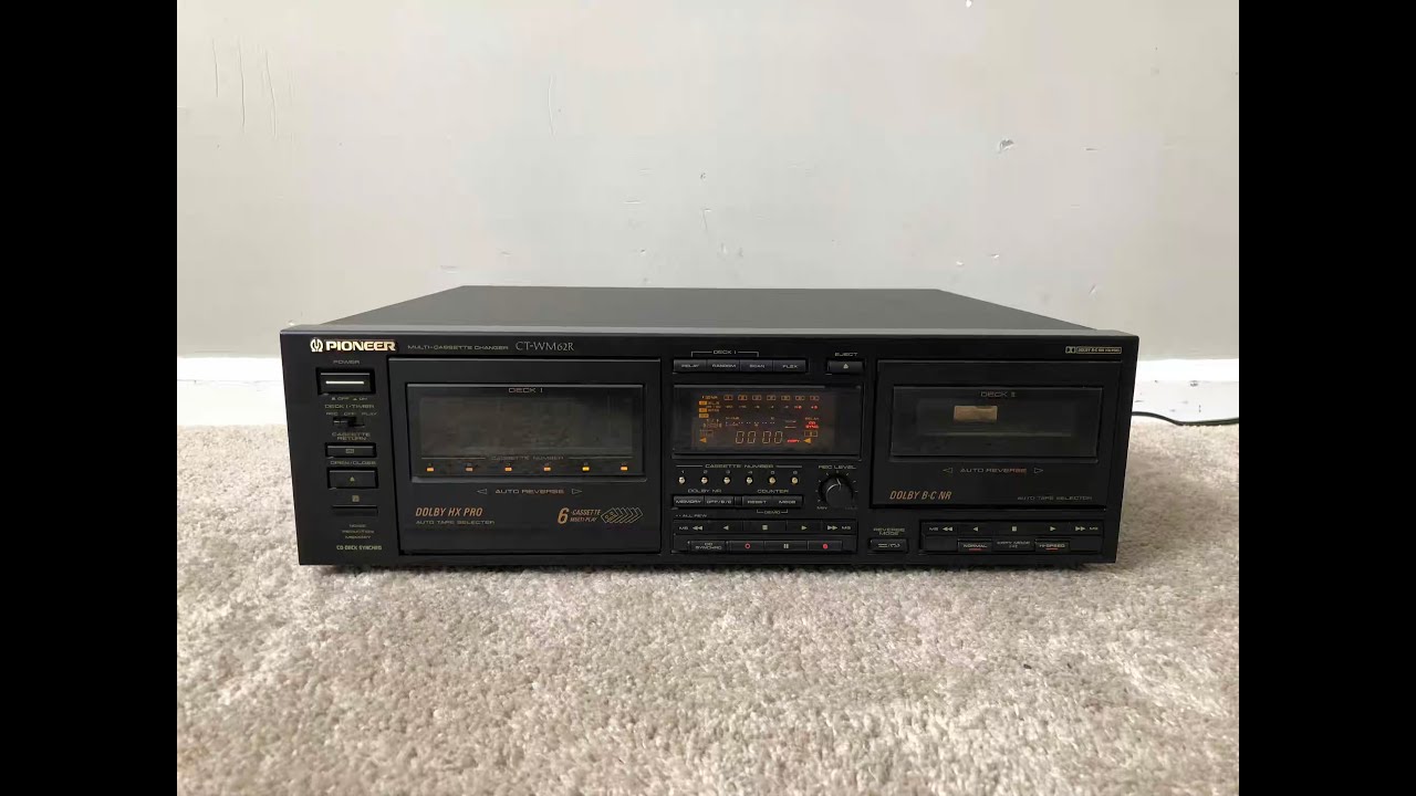 Pioneer CT-WM62R 6 + 1 Stereo Multi Cassette Deck Tape Player Changer ...