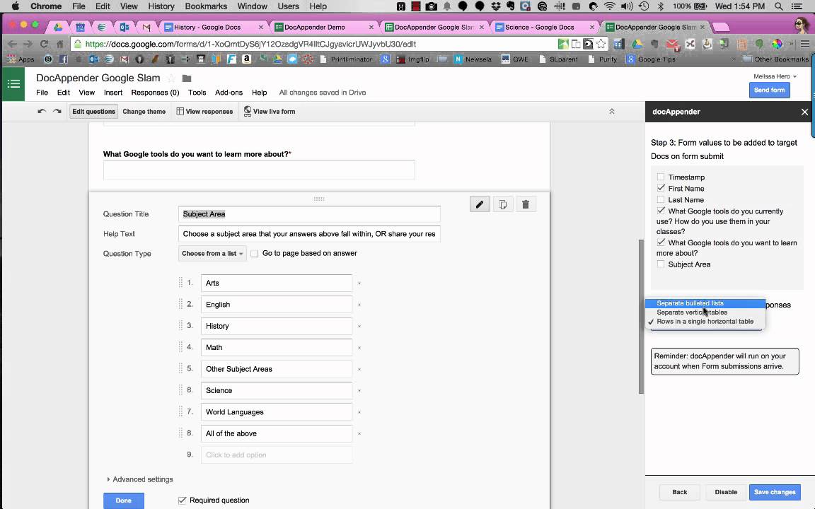 Doc Appender Add On - YouTube