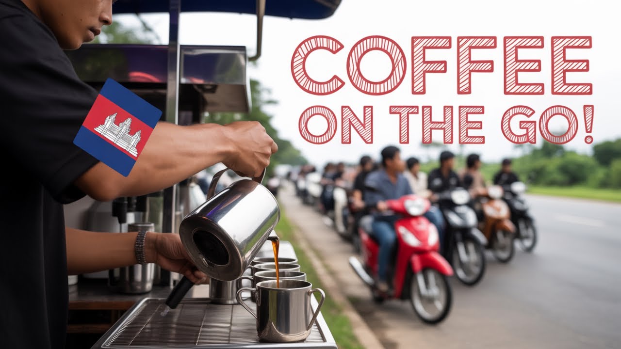 How This Roadside Coffee Stand Surprised Everyone!កាហ្វេ តាម ដង ផ្លូវ ...