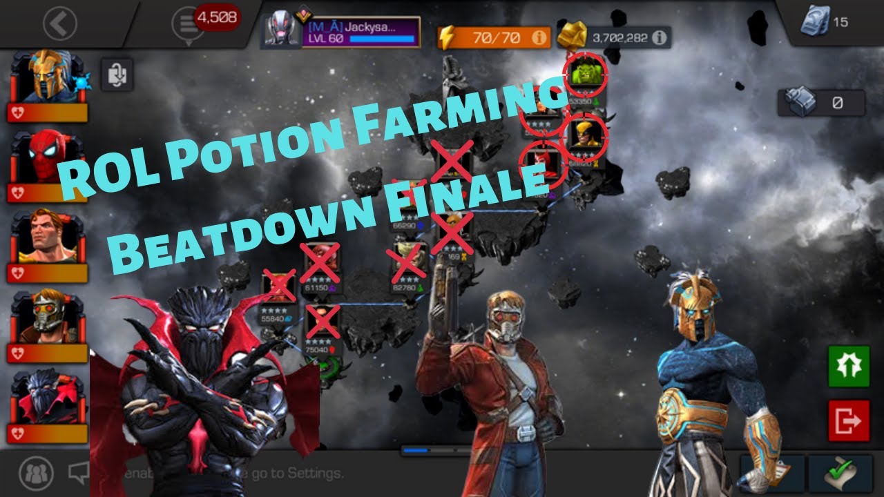 ROL Potion Farming Run- The Finale! Marvel Contest of Champions - YouTube