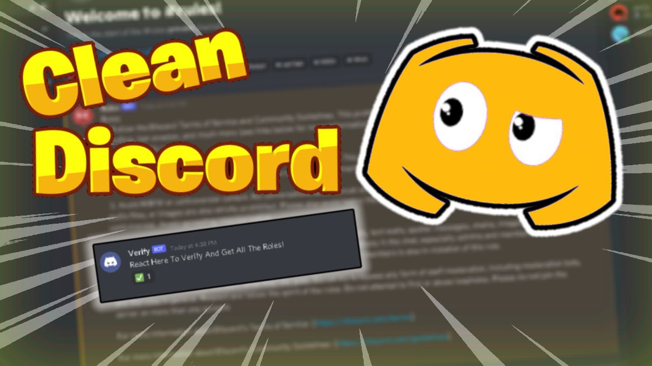 How To Make A Clean A Discord Server...(With Reaction Roles) - YouTube