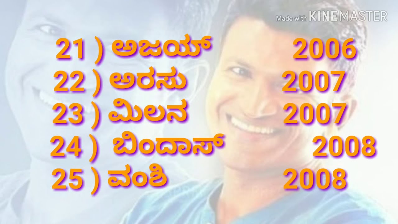Punith Rajkumar Movie 2019 | Punith Movie List 2019 - YouTube