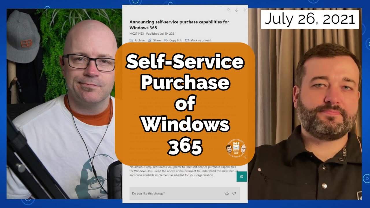 Self-service purchase capabilities for Windows 365 | 365 Message Center ...