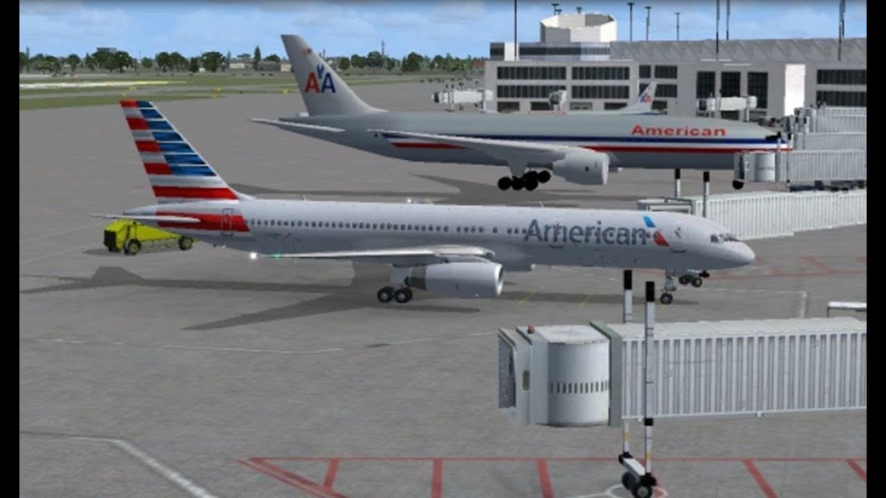 VATSIM Landing in Miami with ATC & Shutdown - American 757 (FSX) - YouTube